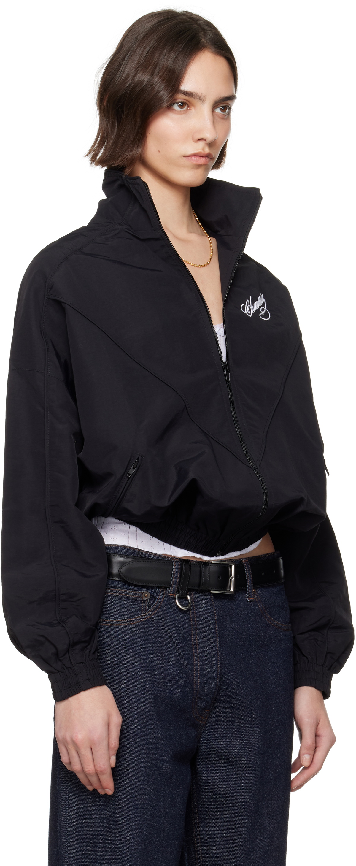 WILLY CHAVARRIA Black Ruff Rider Track Jacket Willy Chavarria
