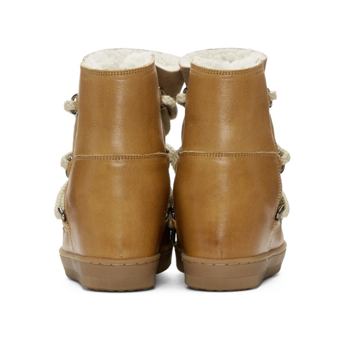 Isabel Marant Camel Shearling Nowles Boots Isabel Marant