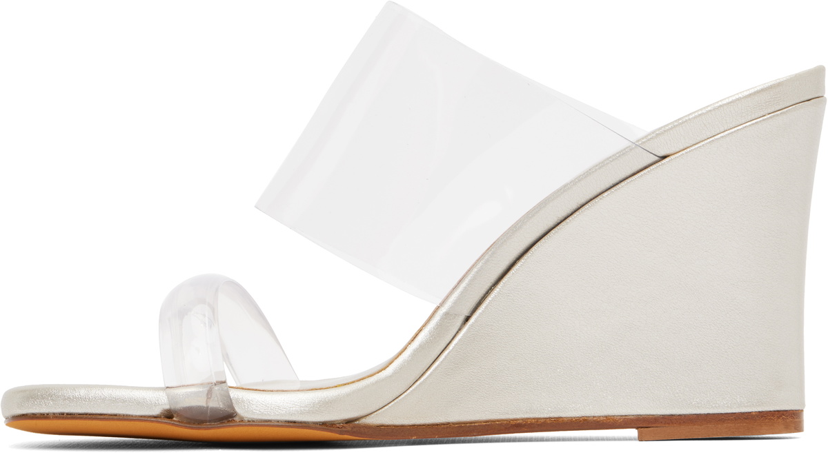 Maryam Nassir Zadeh Silver Olympia Wedge Heeled Sandals Maryam Nassir Zadeh