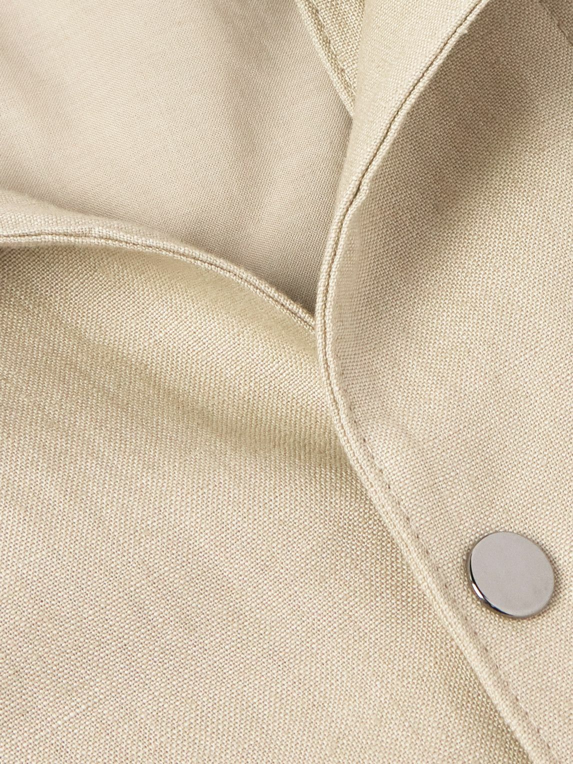 Stòffa - Linen-Twill Blouson Jacket - Neutrals STÒFFA