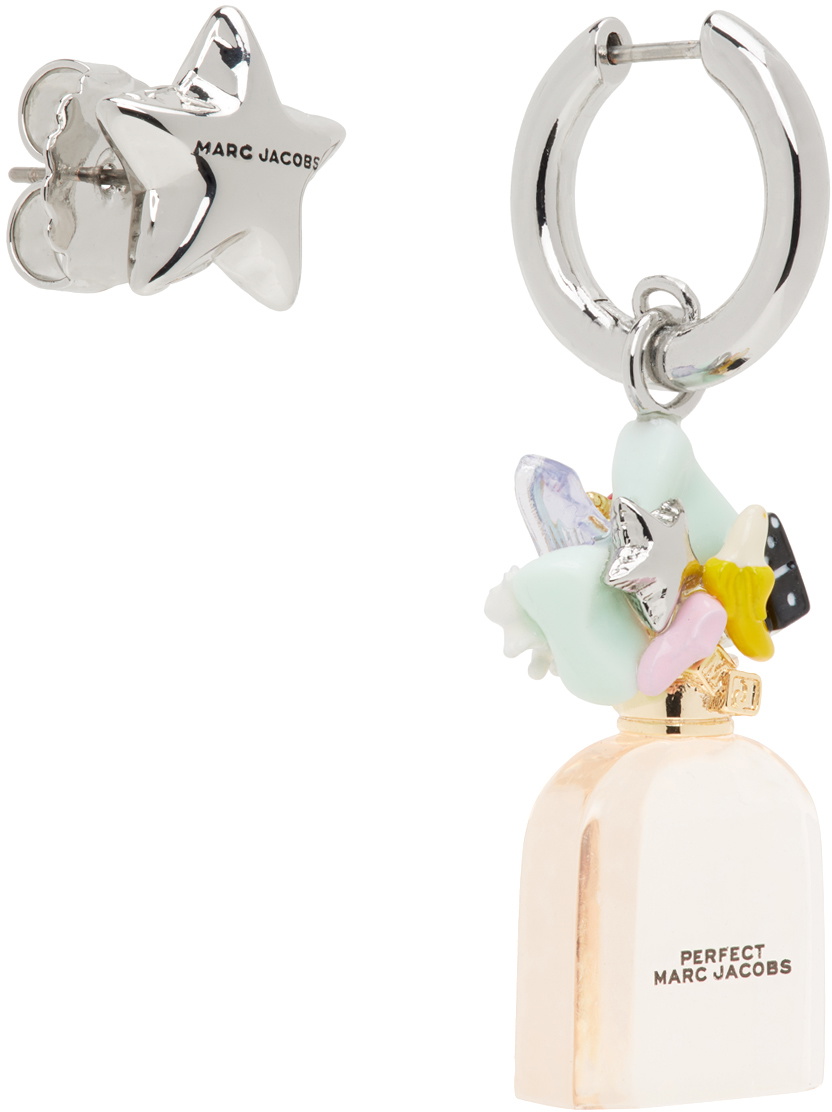 Marc Jacobs Silver Mini Icon Perfect Earrings Marc Jacobs