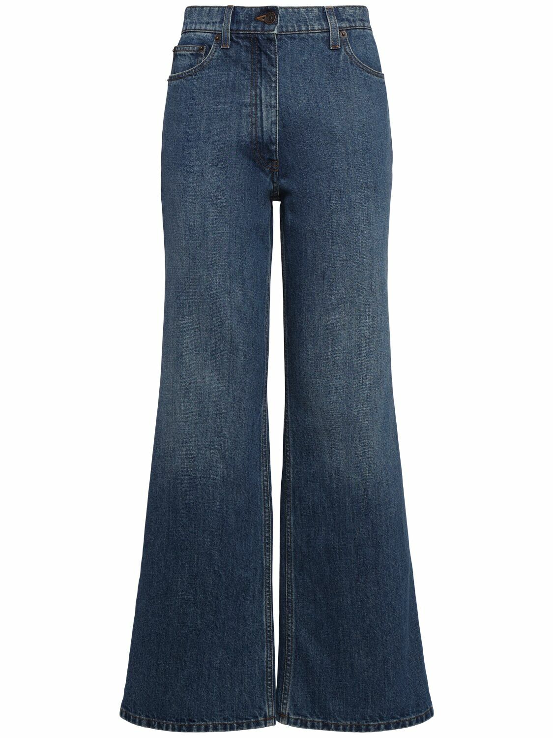 THE ROW Eglitta Wide Cotton Denim Jeans The Row