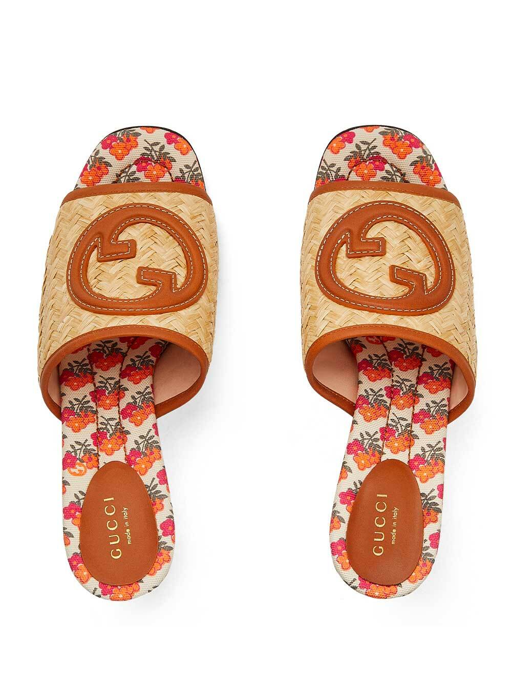 GUCCI - Straw Mules Gucci