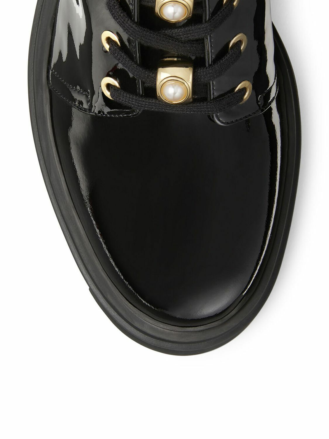 STUART WEITZMAN - 60mm Soho Patent Leather Combat Boots Stuart Weitzman