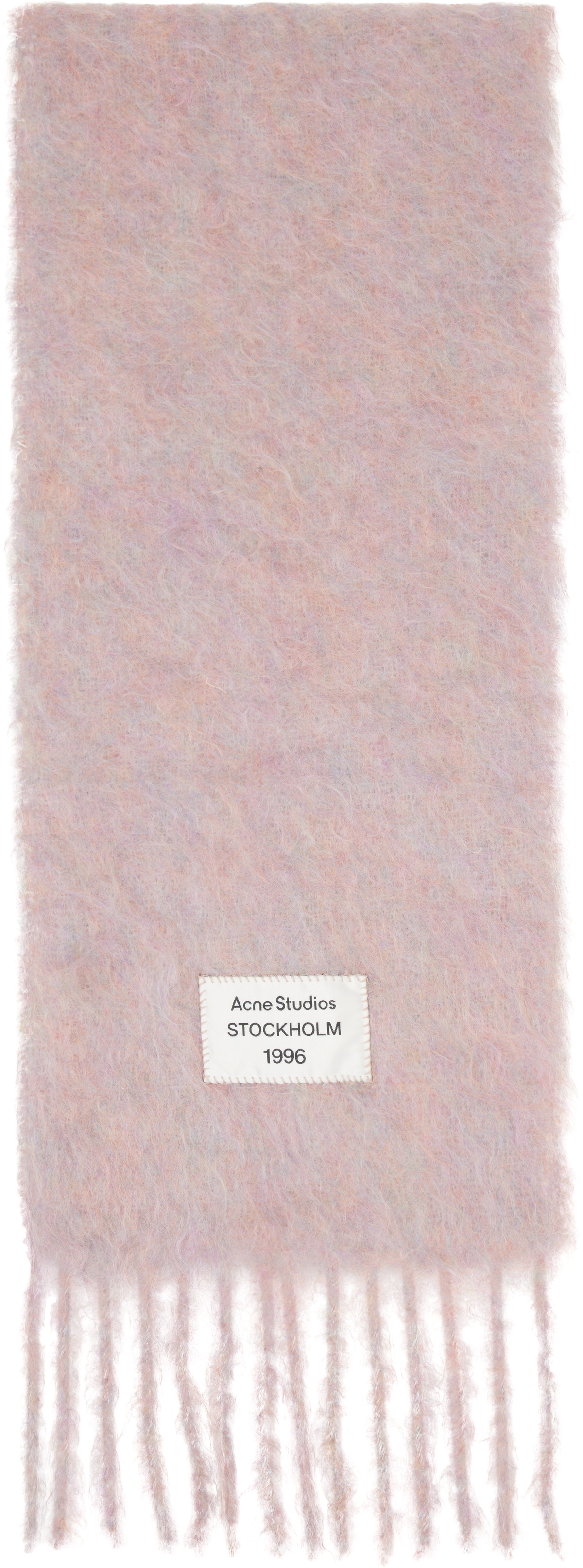 Acne Studios Pink Mohair & Wool Scarf Acne Studios