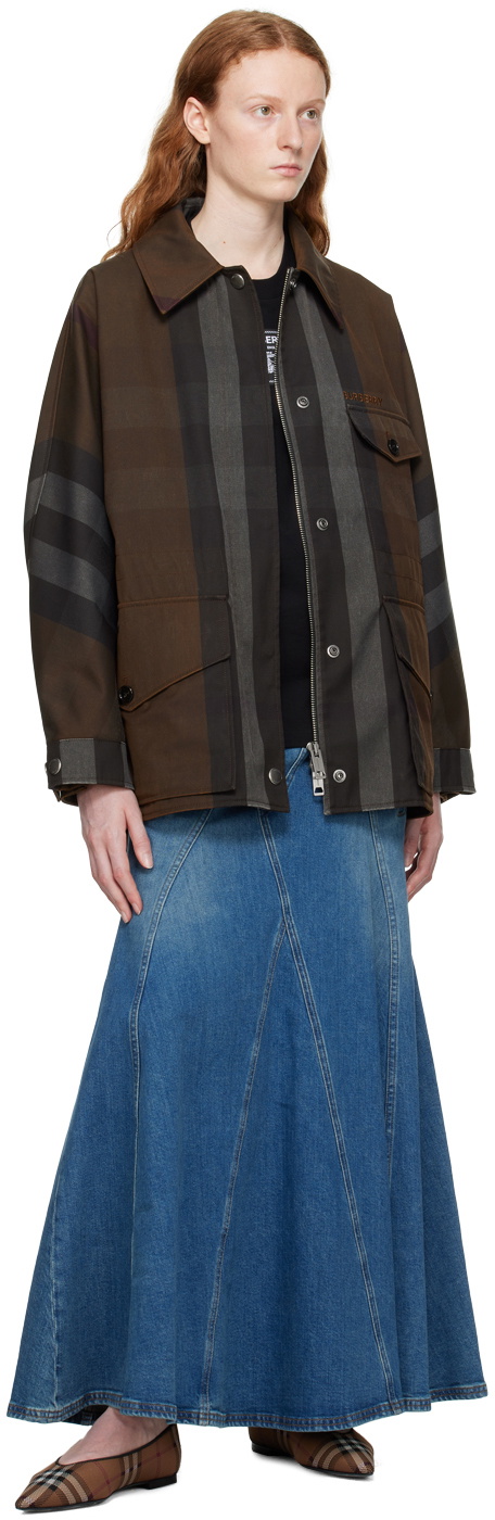 Burberry Brown Check Jacket Burberry