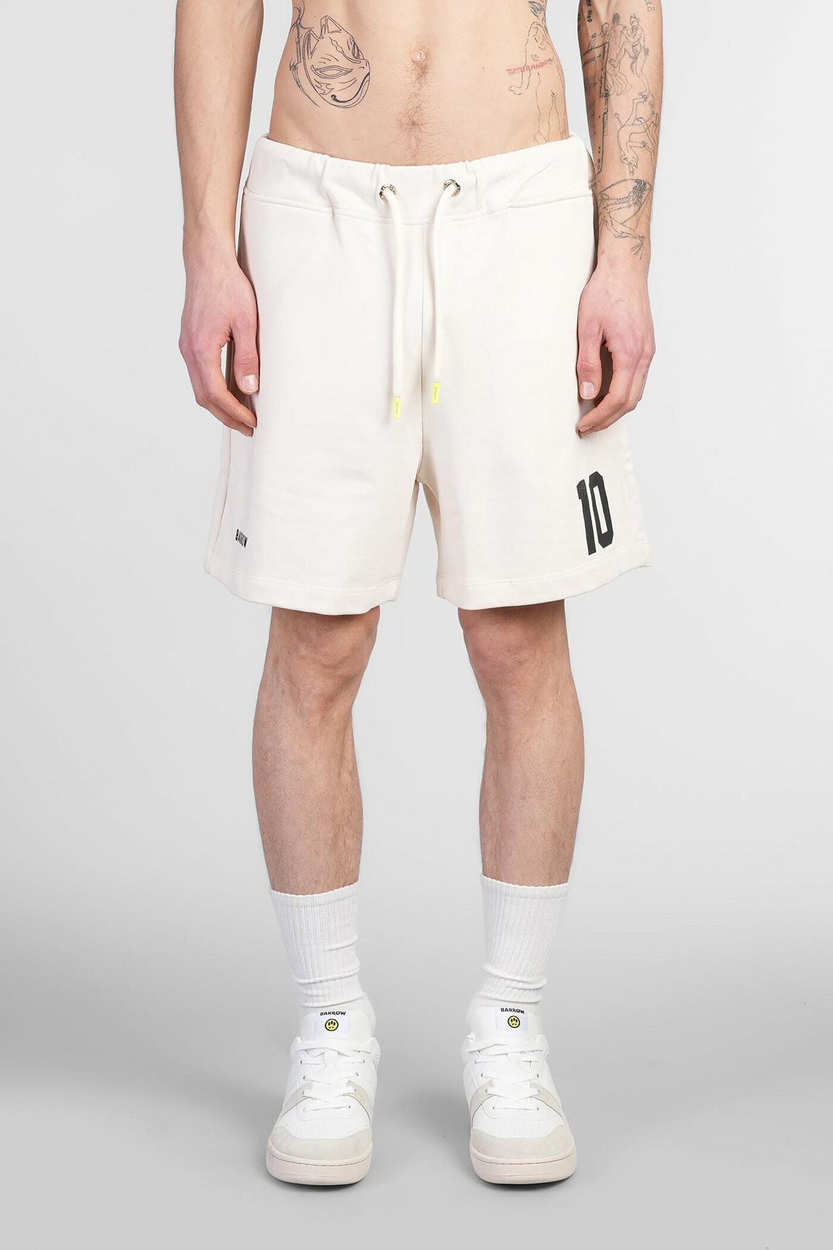 Barrow Shorts In Beige Cotton Barrow