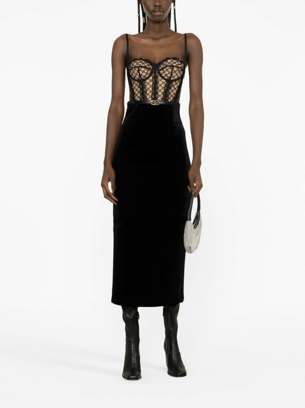 Gucci Black GG Lace Corset Gucci