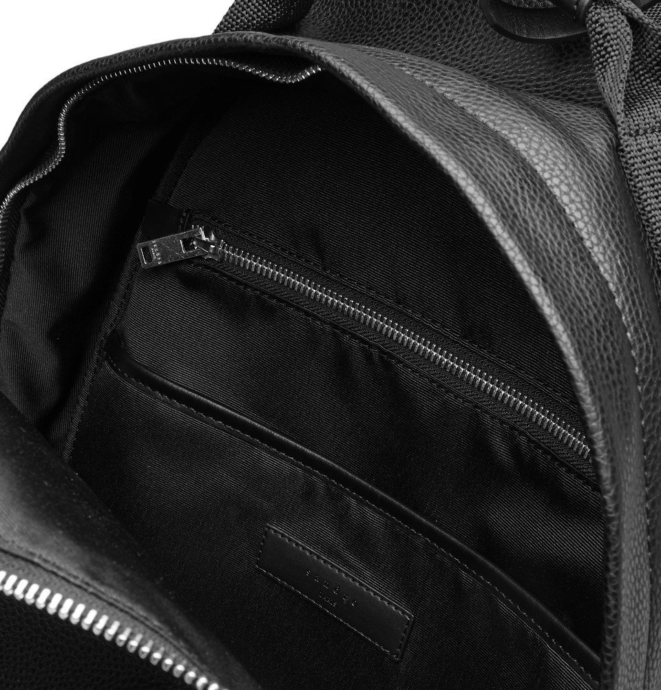 Sandro - Faux Textured-Leather Backpack - Black Sandro