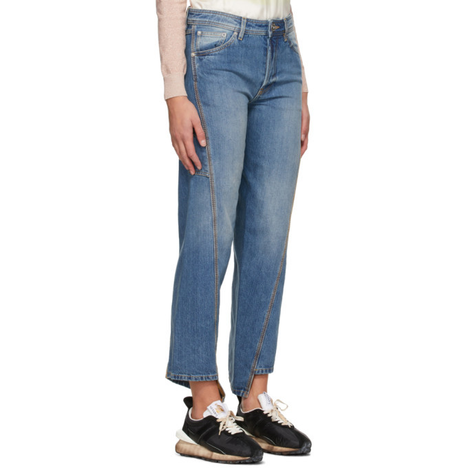 Lanvin Blue Twisted Jeans Lanvin