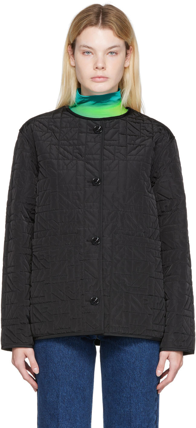 Nina Ricci Black Quilted Boxy Jacket Nina Ricci