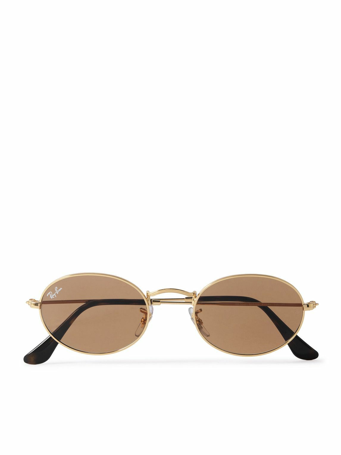 Ray-Ban - Round-Frame Gold-Tone Sunglasses Ray Ban