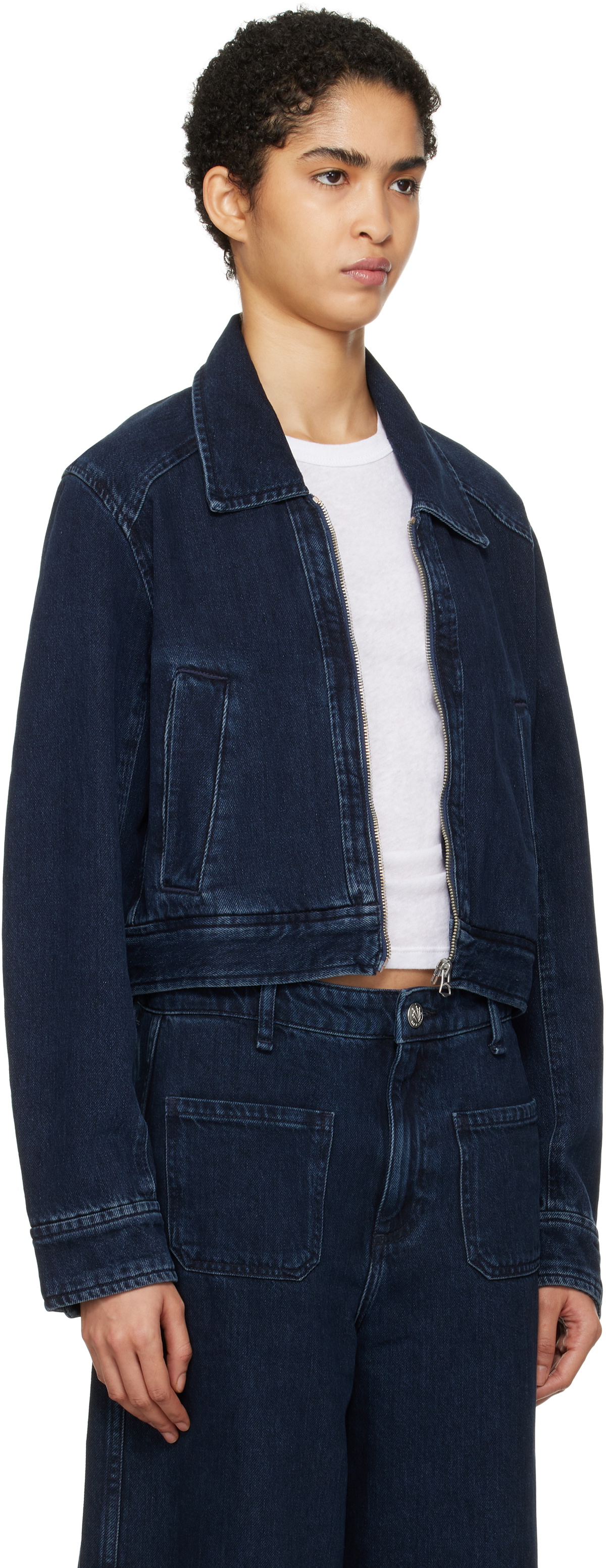 rag & bone Blue Anya Denim Jacket Rag and Bone