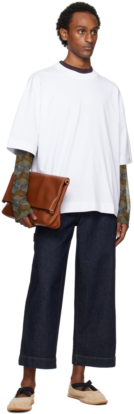 Dries Van Noten Indigo Hammer Loop Jeans Dries Van Noten