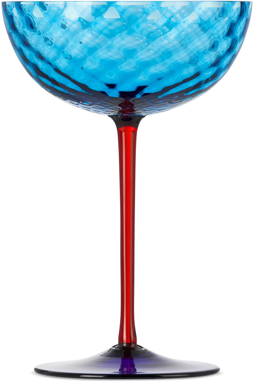 Dolce & Gabbana Blue Carretto Champagne Glass Dolce & Gabbana