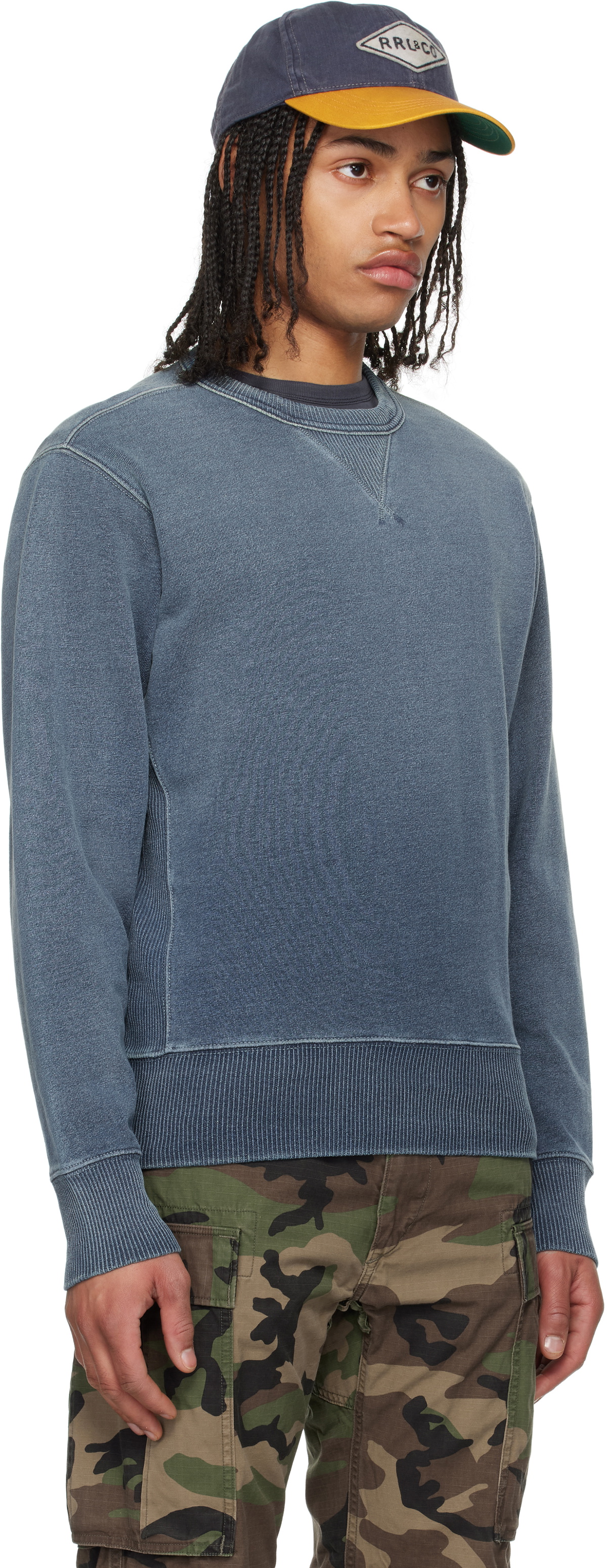 RRL Blue French Terry Sweatshirt RRL