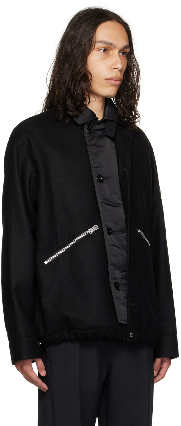 sacai Black Layered Jacket Sacai