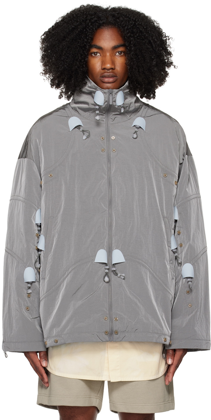 A. A. Spectrum Gray Pressure Jacket A. A. Spectrum