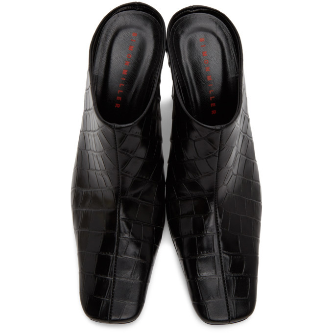 Simon Miller Black Foxy Heeled Mules Simon Miller