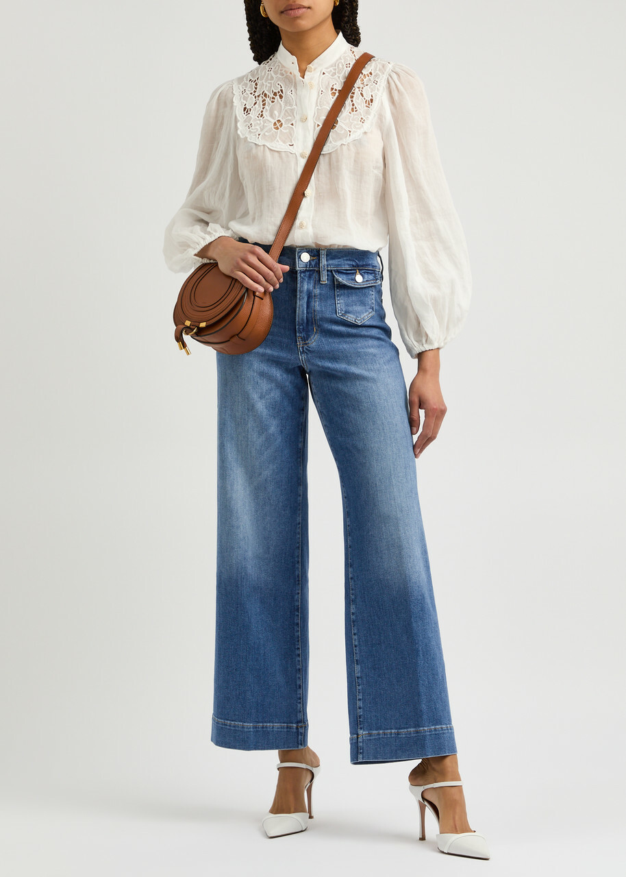 Frame Palazzo Wide-leg Jeans Blue Frame Denim