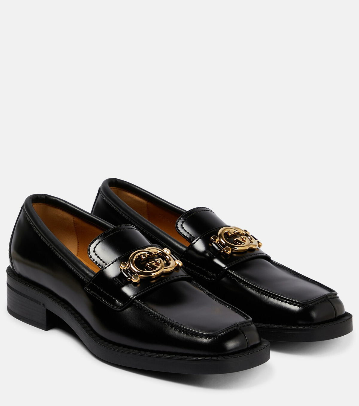 Gucci - Interlocking G leather loafers Gucci