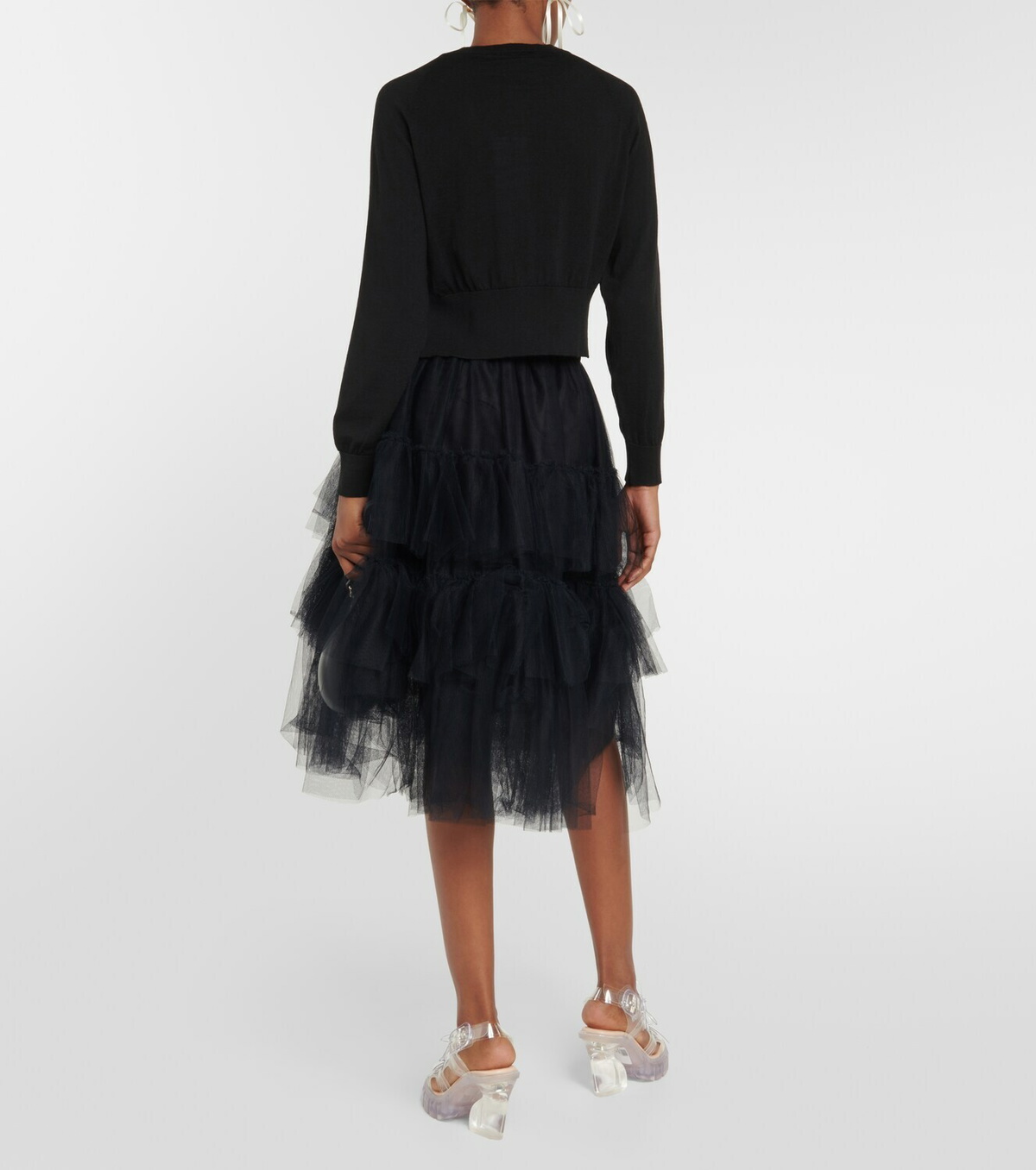Simone Rocha Embellished wool and silk cardigan Simone Rocha