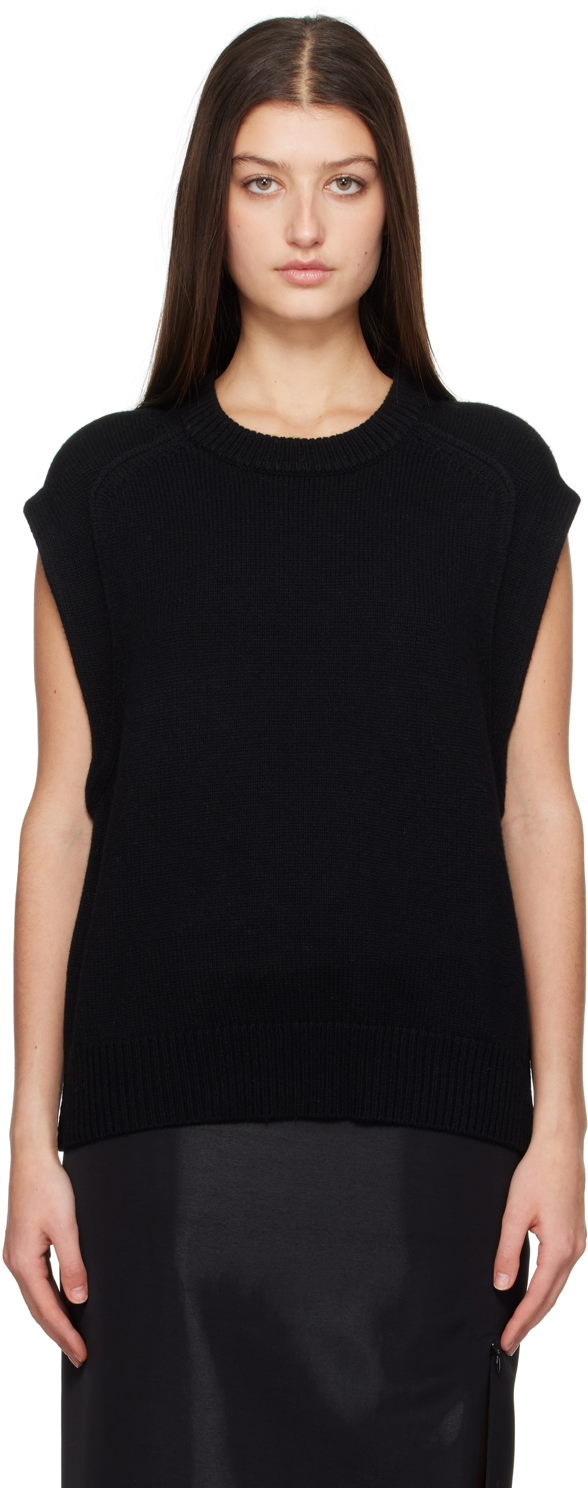 Loulou Studio Black Sleeveless Boxy Top Loulou Studio