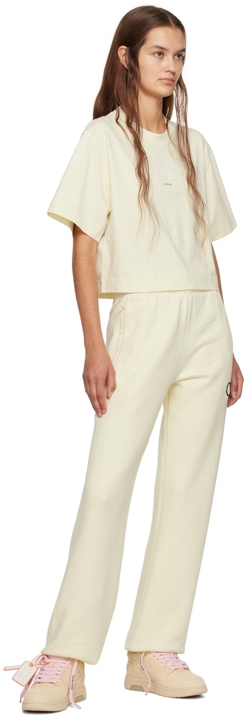 Off-White Off-White Small Arrow Pearls T-Shirt Off-White
