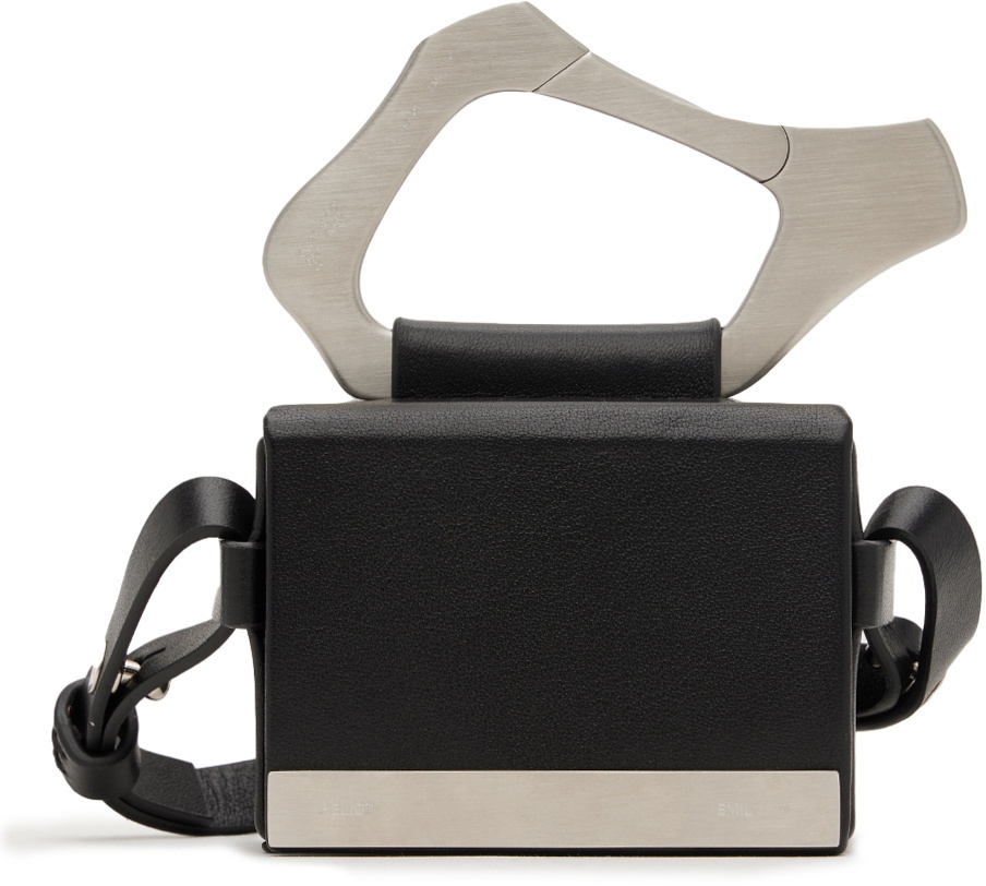 HELIOT EMIL Black Leather Strap Box Bag Heliot Emil