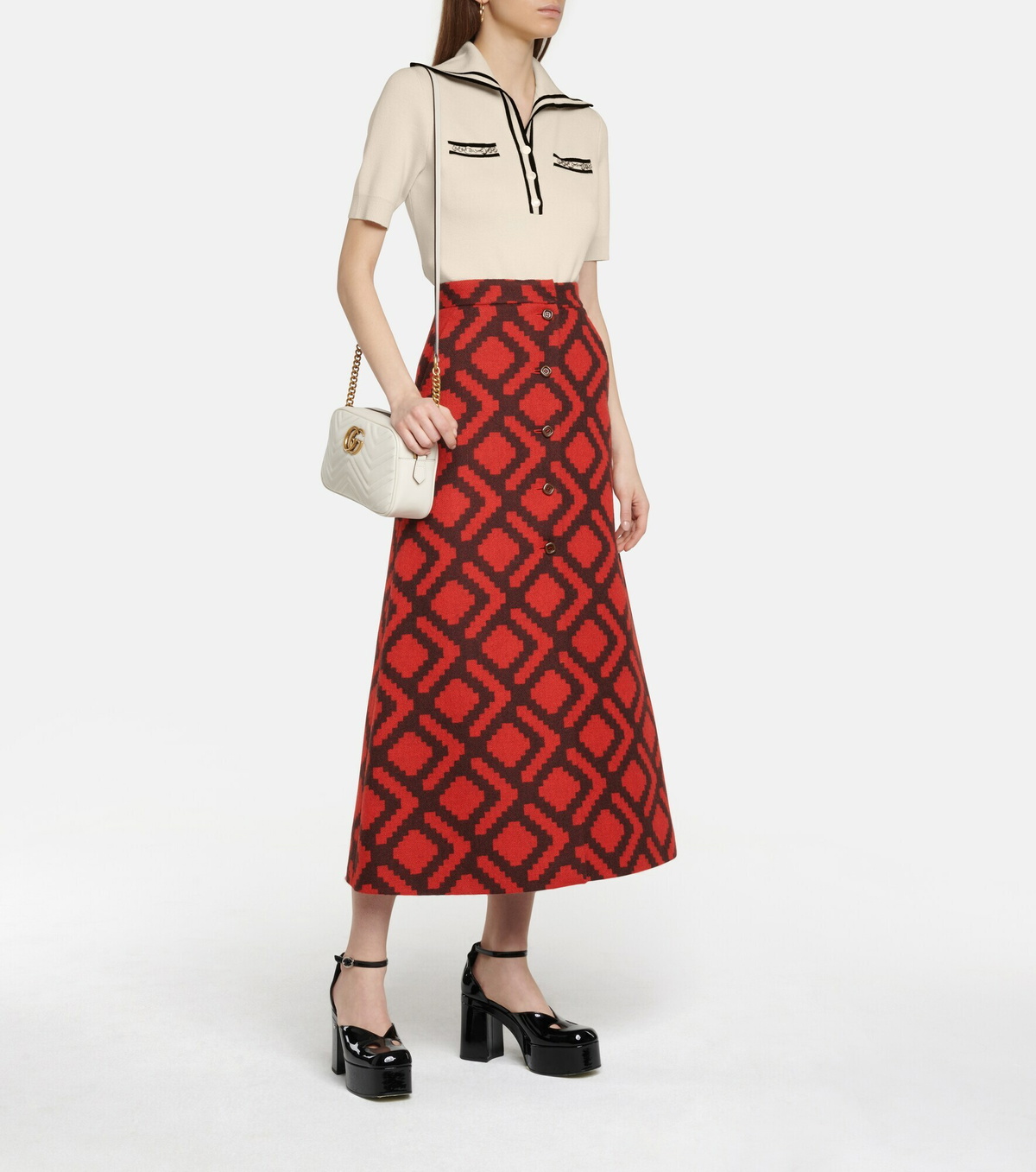 Gucci - Embellished wool top Gucci