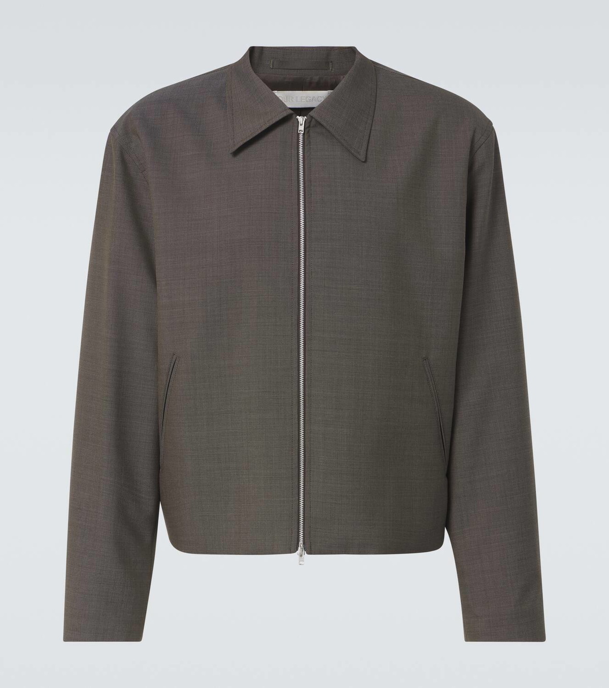 Our Legacy Mini checked virgin wool blouson Our Legacy