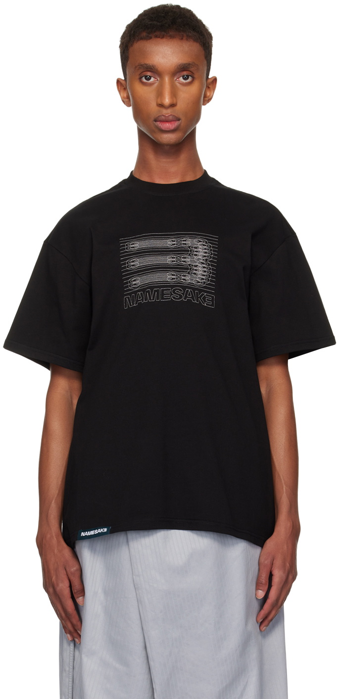 NAMESAKE Black DIAW Blueprint Logo T-Shirt NAMESAKE