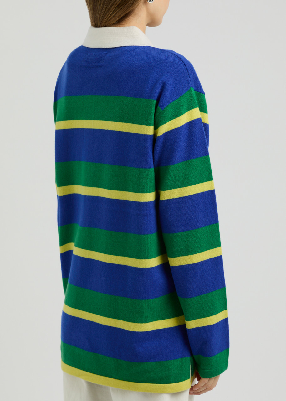 Guest In Residence Striped Cashmere Rugby Jumper Multicoloured Guest in ...