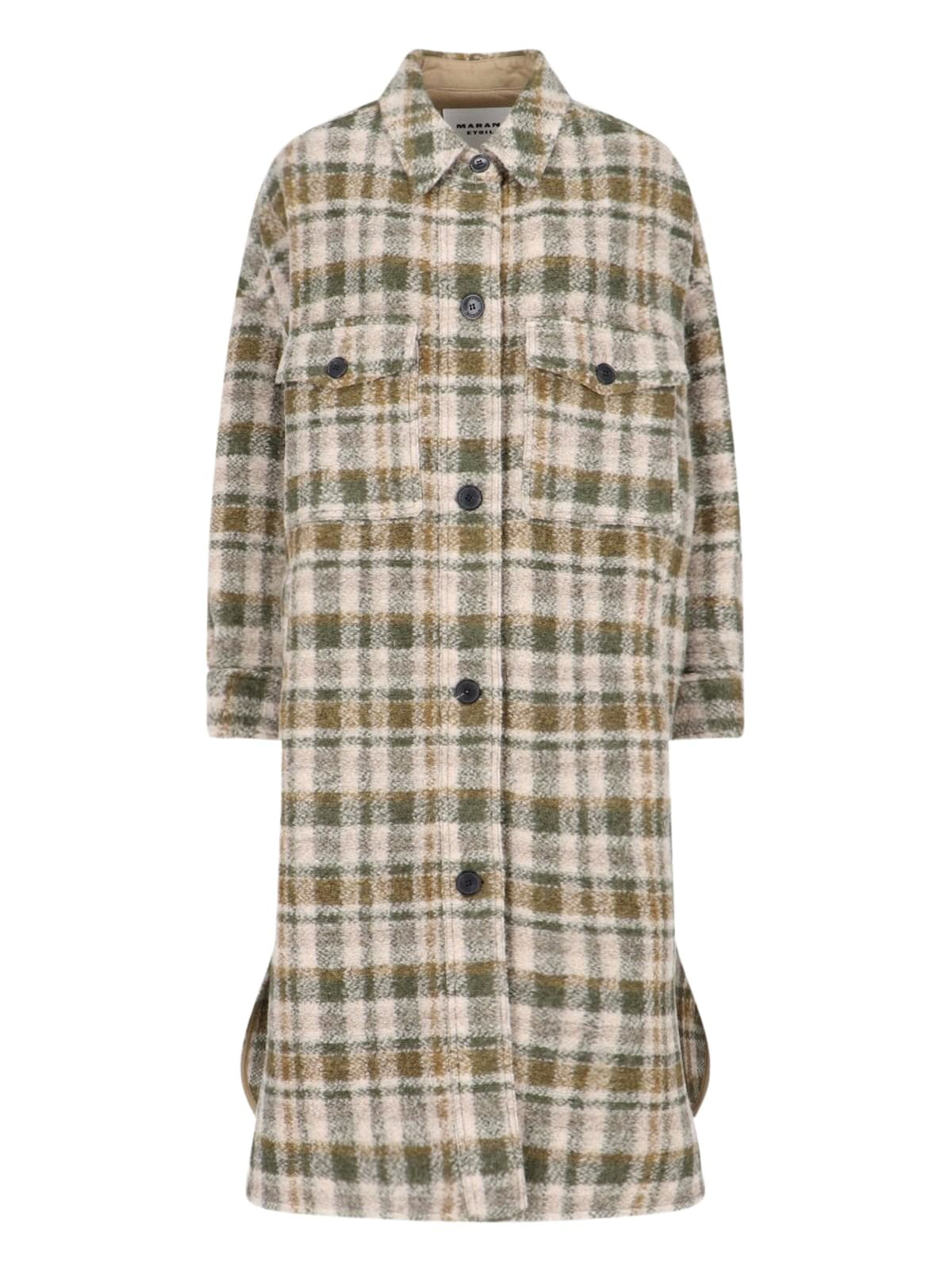 Marant Étoile Fontizi Check Midi Coat Isabel Marant Etoile