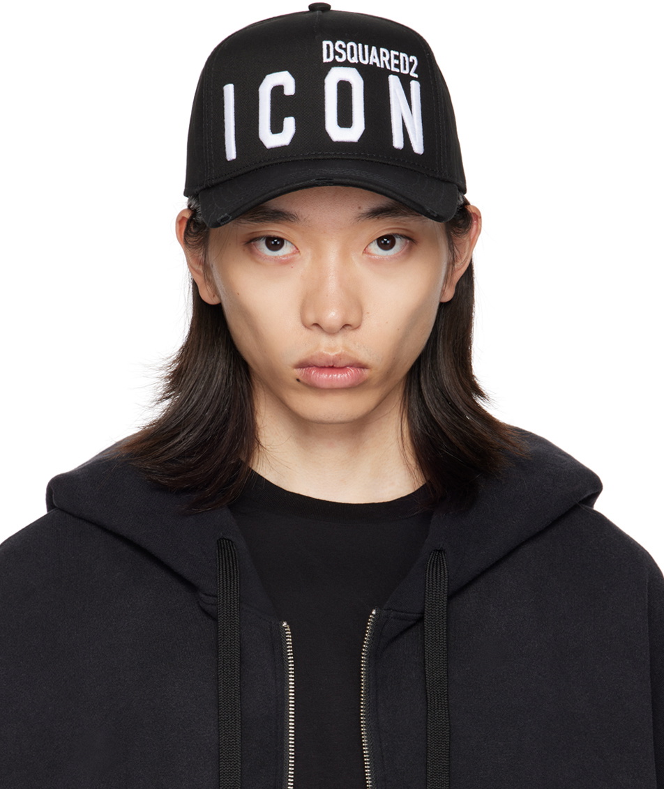 Dsquared2 Black Be Icon Baseball Cap Dsquared2