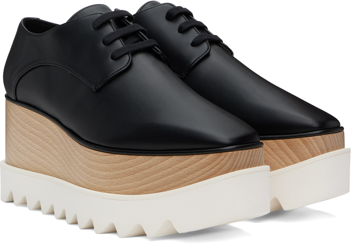 Stella McCartney Black Elyse Platform Derbys Stella McCartney