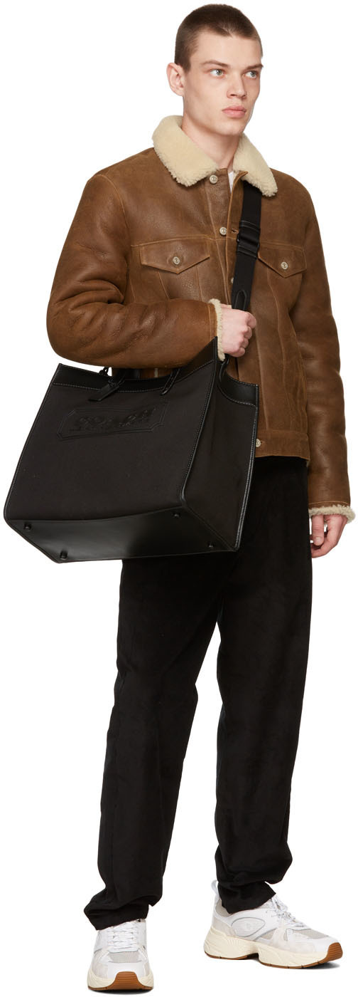 Coach 1941 Black Canvas Field 40 Tote Coach 1941