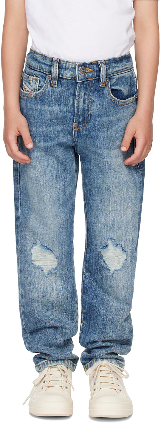 Diesel Kids Blue D-Viker-J Jeans Diesel