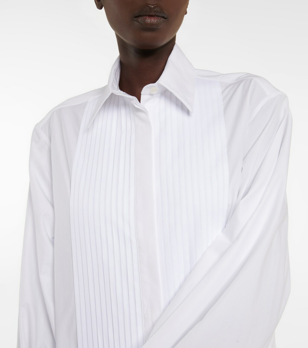 Alaïa Cotton poplin maxi shirt dress ALAÏA