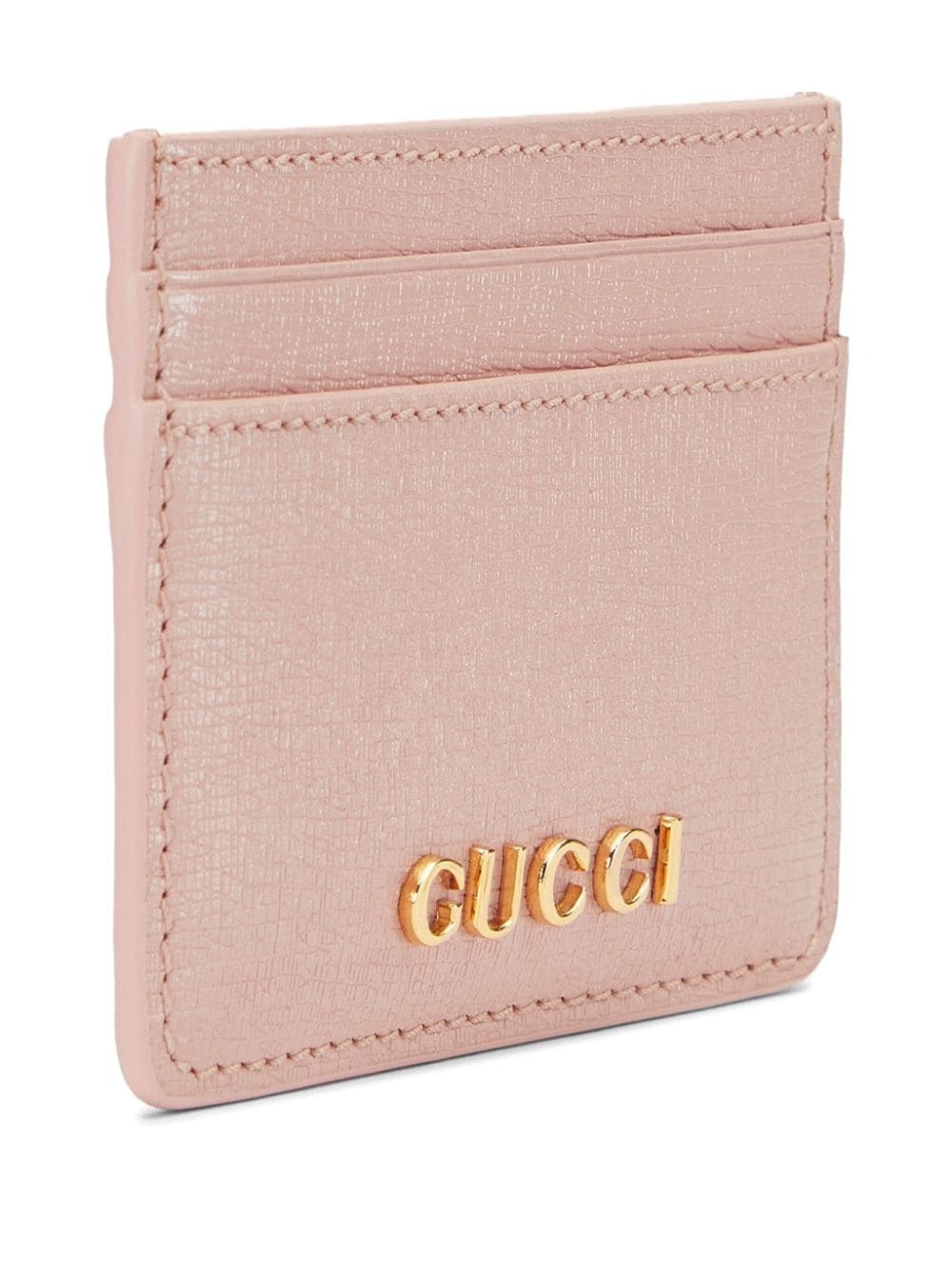 GUCCI - Logo Leather Card Case Gucci