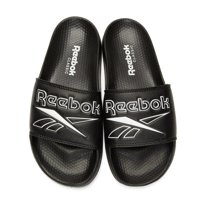Reebok Classics Black Classic Slides Reebok Classics