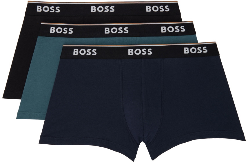 BOSS Three-Pack Multicolor Boxer Briefs BOSS