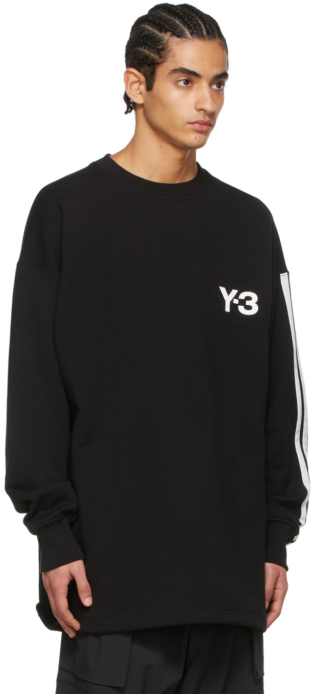 Y-3 Black Cotton Sweatshirt Y-3