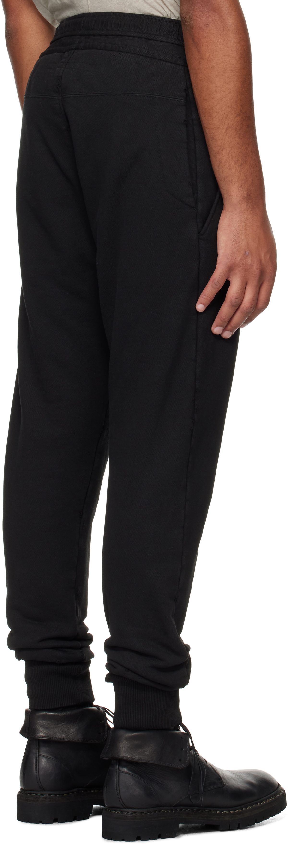 Julius Black Cotton Heavy Sweatpants Julius