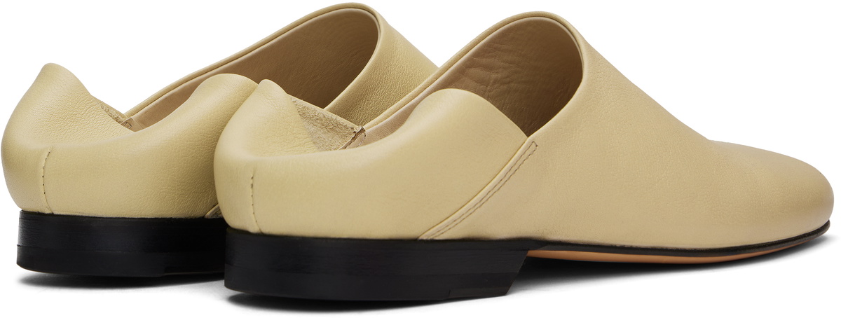 LEMAIRE Off-White Leather Slippers Lemaire