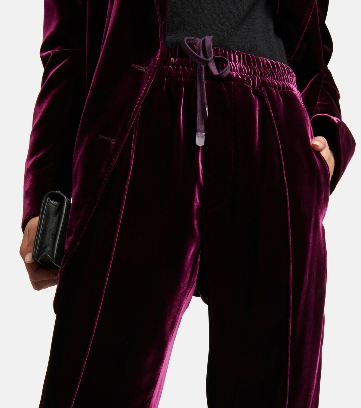 Tom Ford - Straight velvet sweatpants TOM FORD
