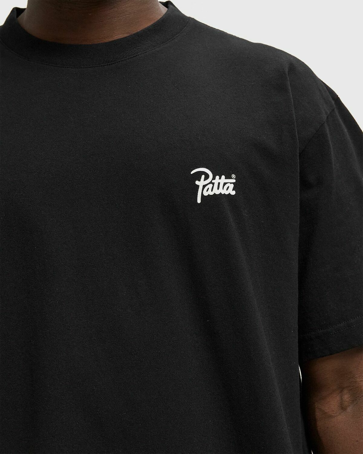 PATTA Script Logo Tee Black Mens Shortsleefe Patta