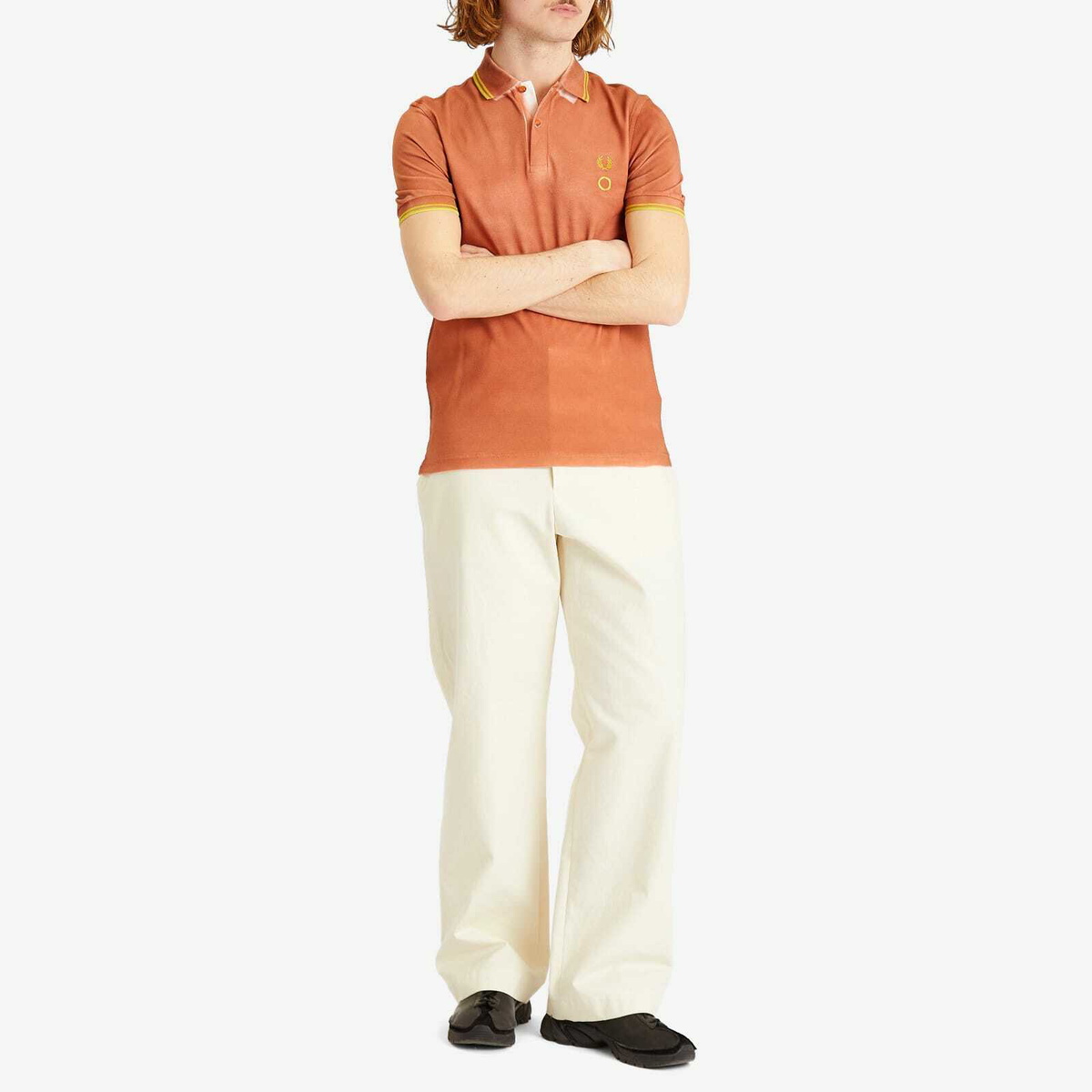 Fred Perry Men's x Craig Green Tennis Polo Shirt in Clay Fred Perry