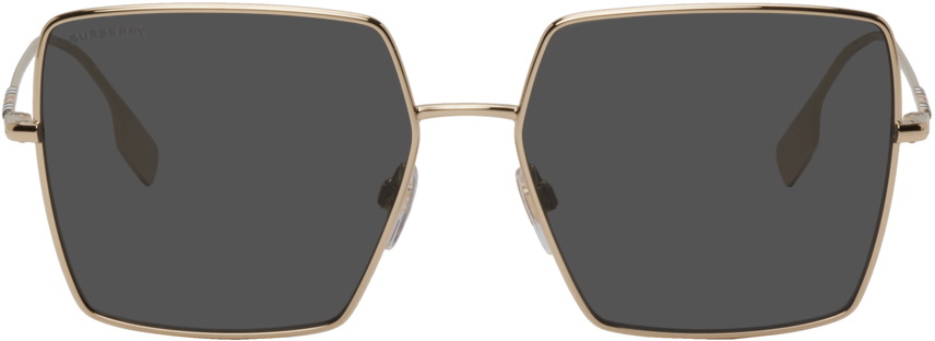 Burberry Gold Icon Stripe Sunglasses Burberry