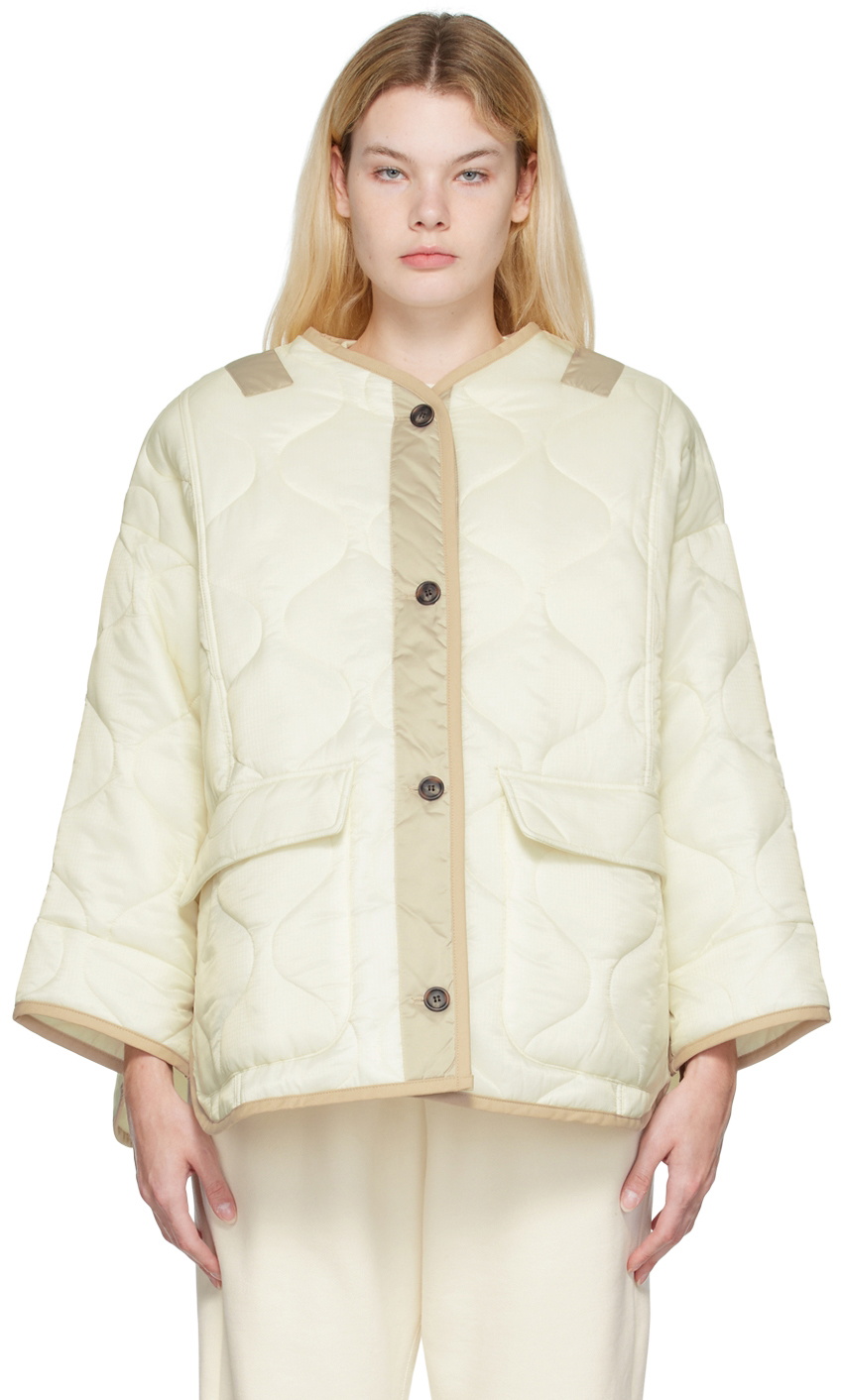 The Frankie Shop Off-White Teddy Jacket The Frankie Shop